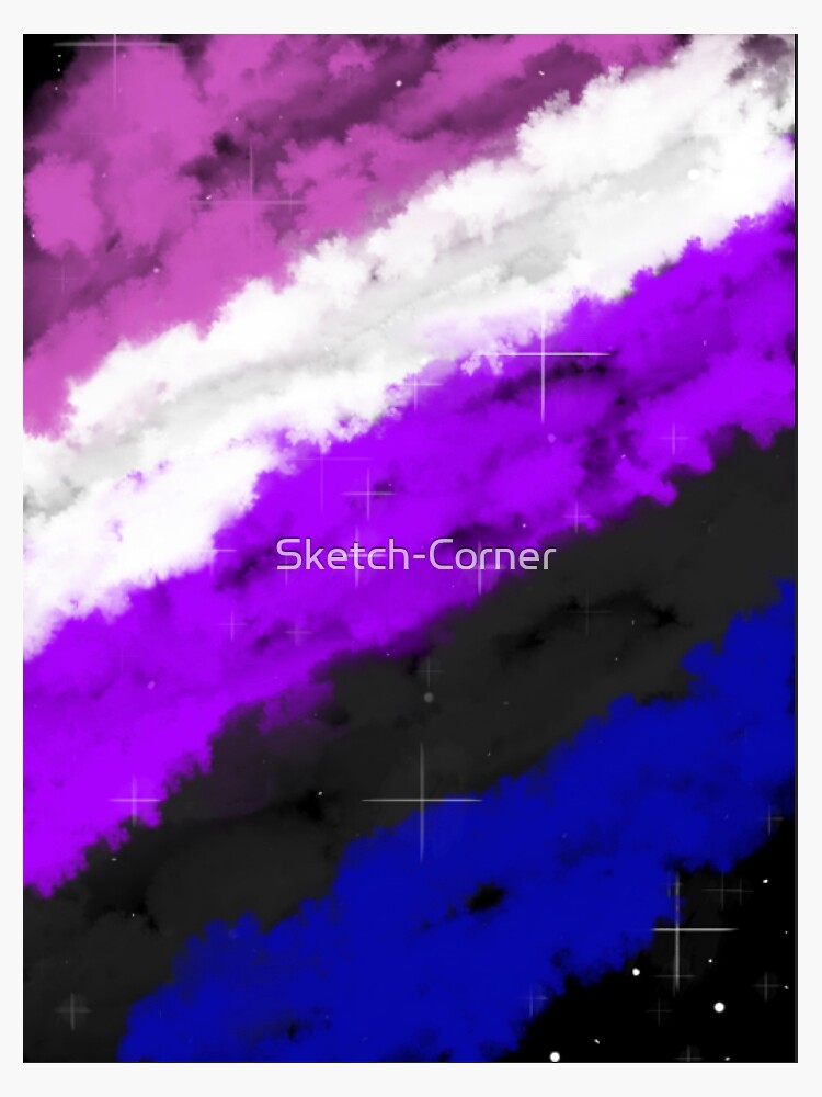 "Space Clouds: Genderfluid" Sticker for Sale by Sketch-Corner | Redbubble