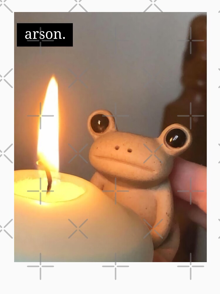 "HQ Arson Evil Sad Frog Meme" T-shirt for Sale by fomodesigns ...