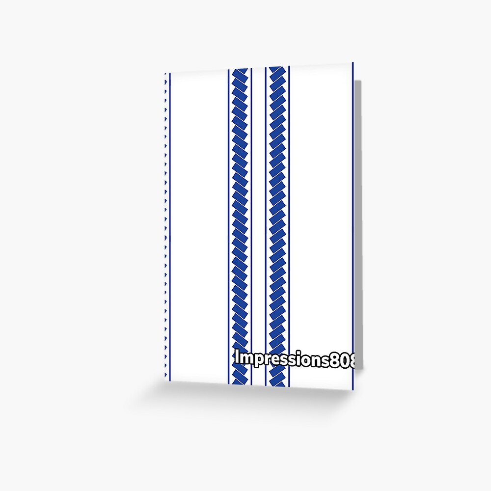 "Blue Samoan tribal art borders png" Greeting Card for Sale by ...