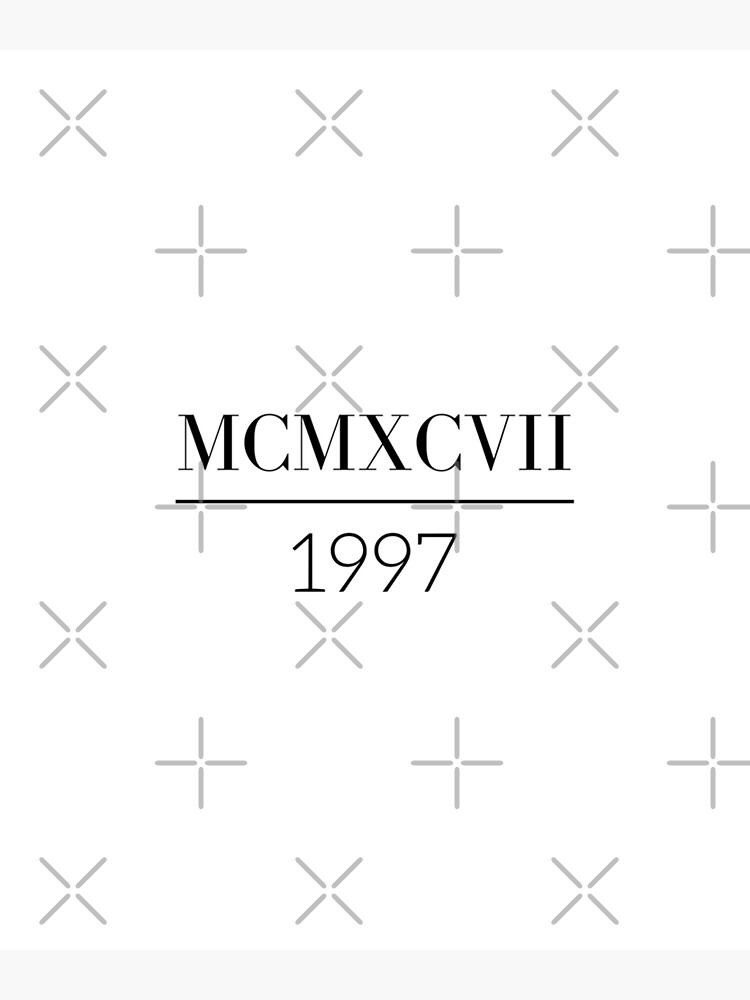 "Roman Numerals | 1997 | MCMXCVII | Numbers" Art Print for Sale by ...
