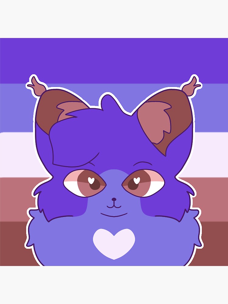 "Lesbian AroAce Pride Cat " Sticker for Sale by Ebony-Radio | Redbubble
