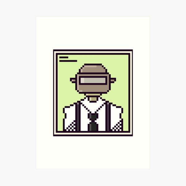 " Gaming- Pixel art 8BIT PLAYER PROFILE" Art Print for Sale by ...