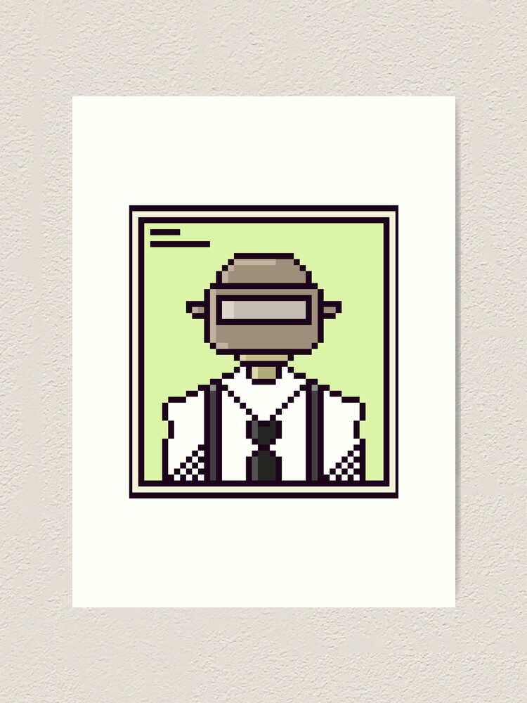 " Gaming- Pixel art 8BIT PLAYER PROFILE" Art Print for Sale by ...