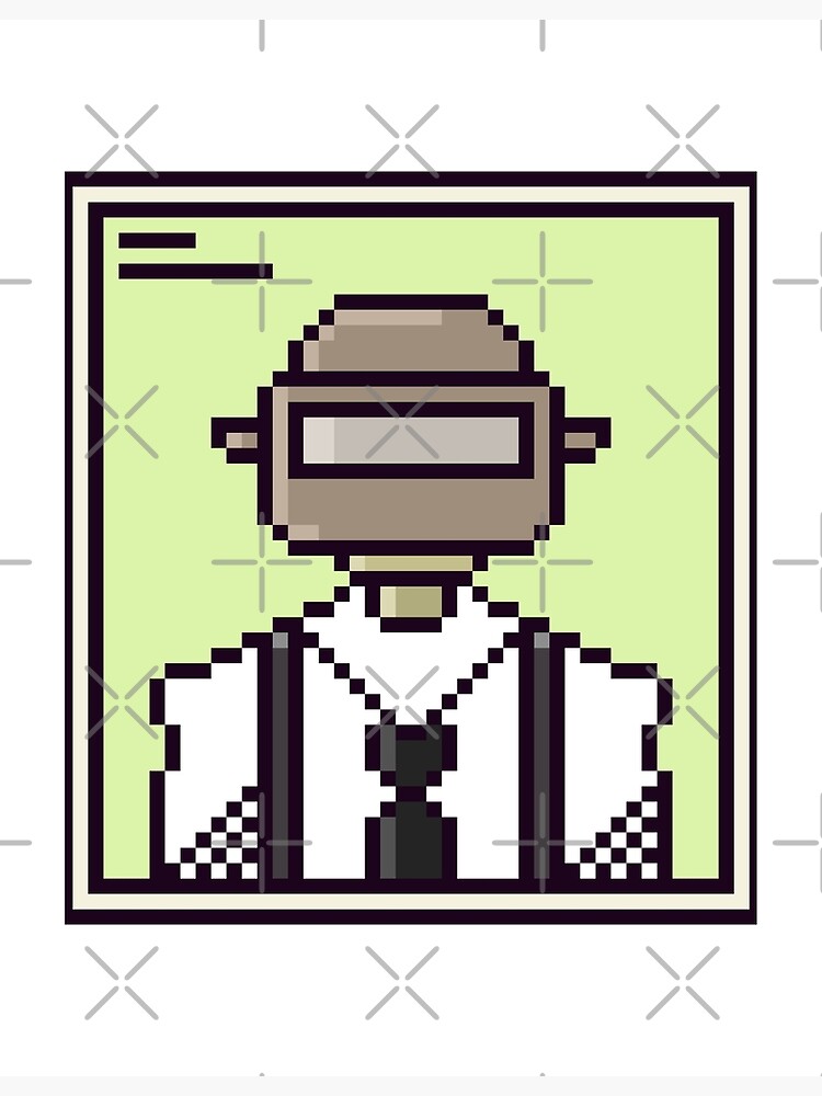 " Gaming- Pixel art 8BIT PLAYER PROFILE" Art Print for Sale by ...