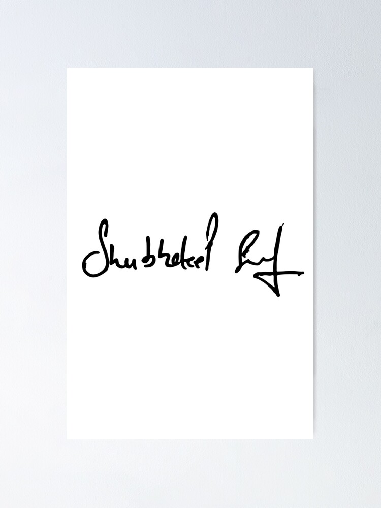 "Sidhu Moose Wala signature हस्ताक्षर" Poster for Sale by ...