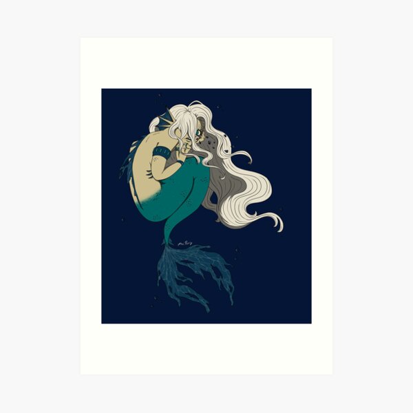 "Have you ever seen a mermaid cry before?" Art Print for Sale by m-a-r ...