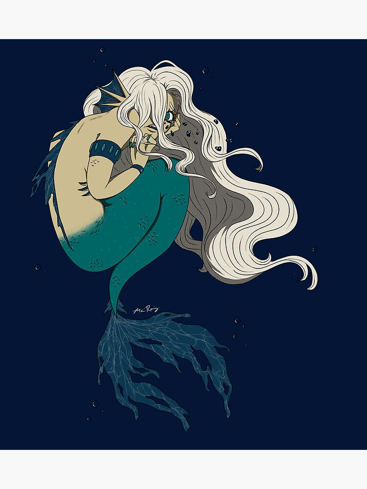 "Have you ever seen a mermaid cry before?" Art Print for Sale by m-a-r ...
