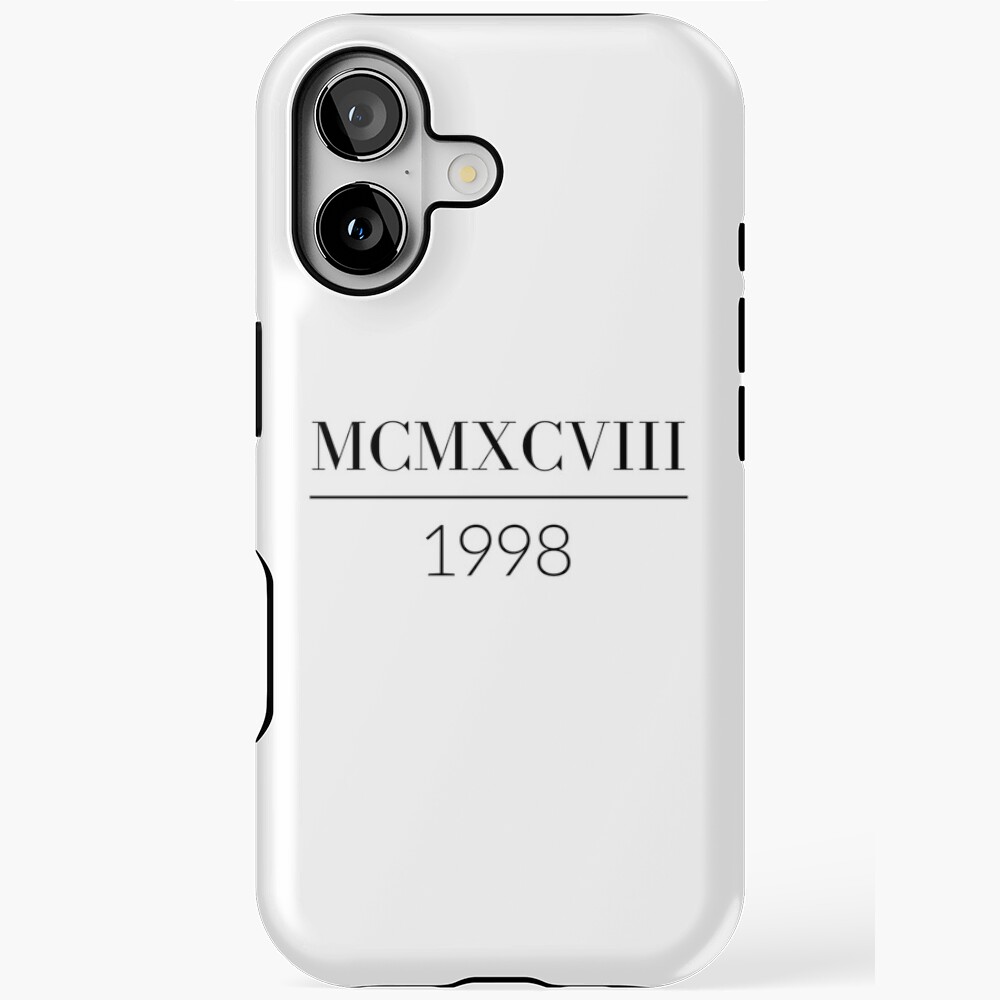 "Roman Numerals | 1998 | MCMXCVIII | Numbers" Sticker for Sale by ...