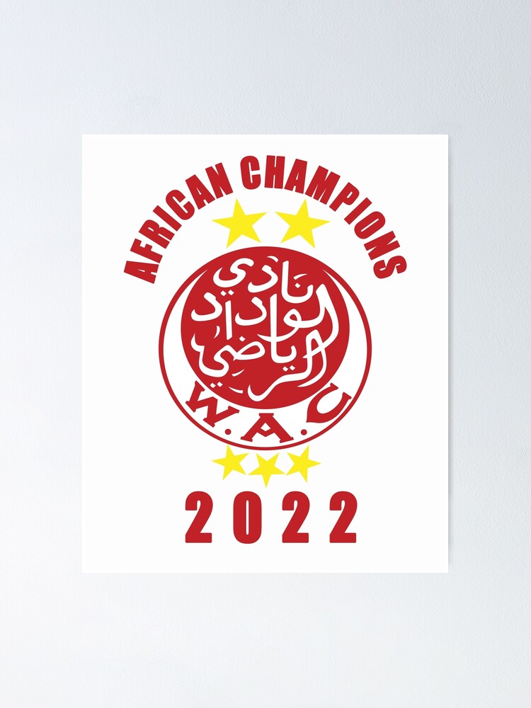 "Wydad AC Football team Caf Champions League 2022" Poster for Sale by ...