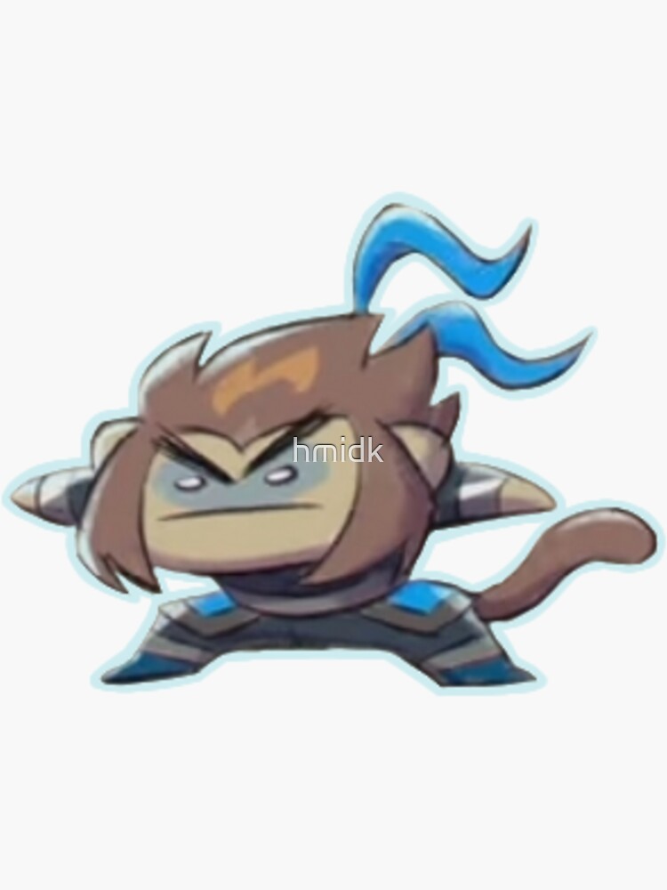 "Chibi Possessed!Monkey King Ver. 2 " Sticker for Sale by hmidk | Redbubble