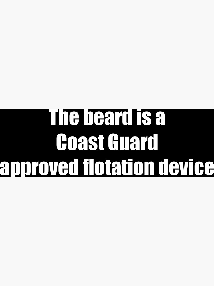 "coast guard, beard" Poster for Sale by BChinBeards | Redbubble