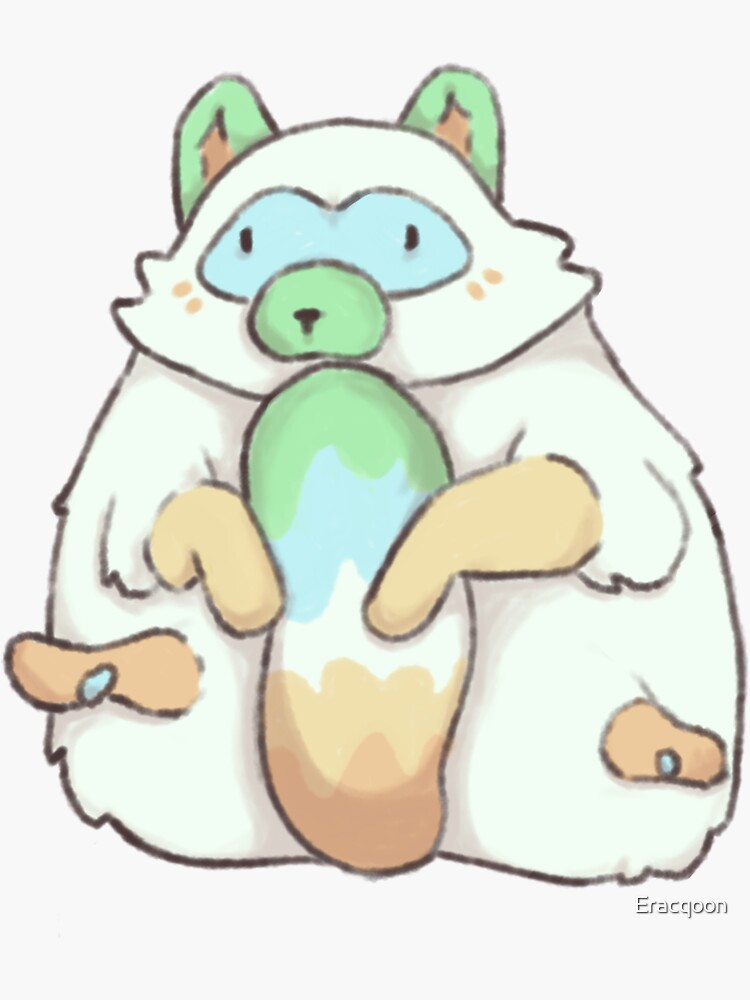 "Neopronoun Raccoon" Sticker for Sale by Eracqoon | Redbubble