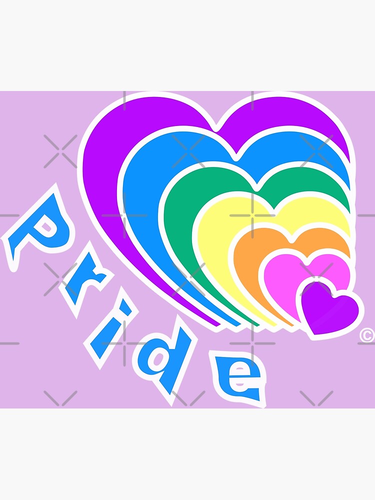 "LGBTQ Pride Month - Celebration of Love - Overlapping Hearts ...