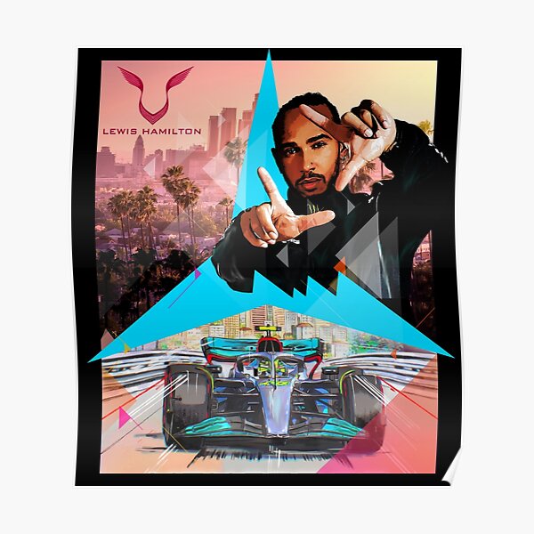 "Lewis Hamilton Hammer Time" Poster for Sale by Guillaume7 | Redbubble