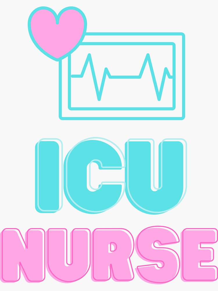 "ICU nurse with a beautiful heart and vitals monitor with EKG drawing ...