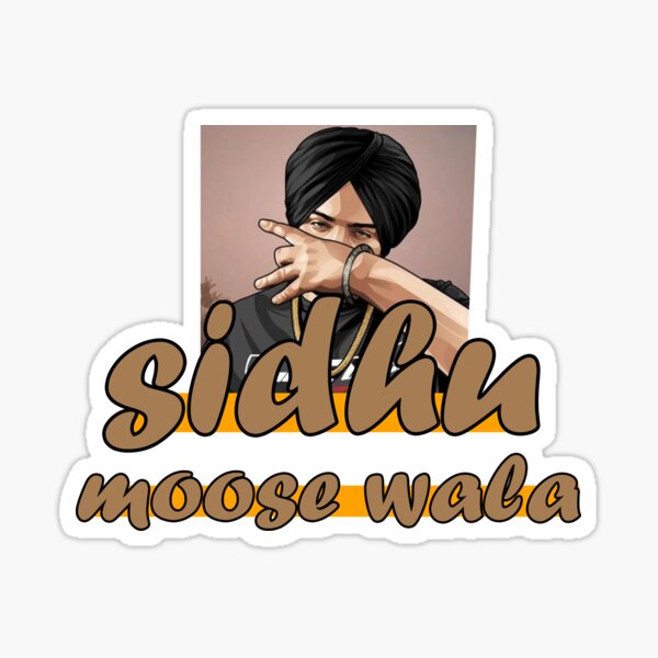 "sidhu moose wala Vector art t-shirt" Sticker for Sale by mhmd trika ...