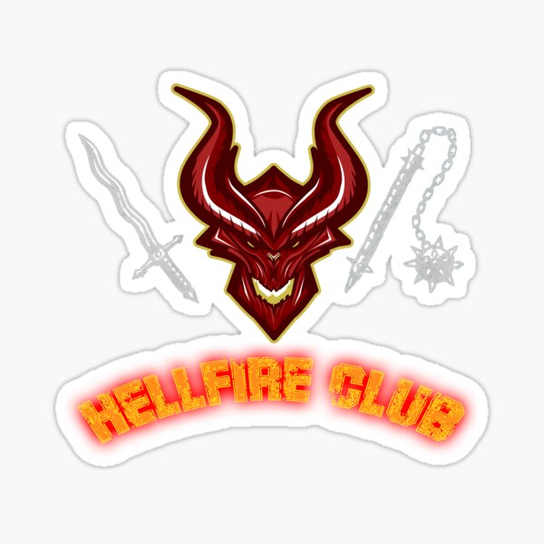 "Hellfire Club Stranger Things" Sticker for Sale by VibenGraphics ...