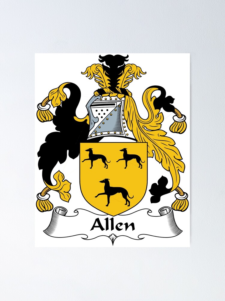 "Allen " Poster by HaroldHeraldry | Redbubble