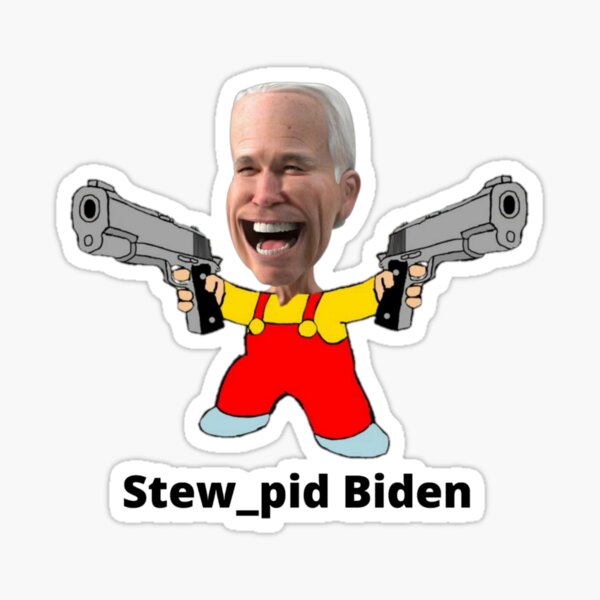 "Funny Joe Biden gear" Sticker for Sale by Cannashirts | Redbubble