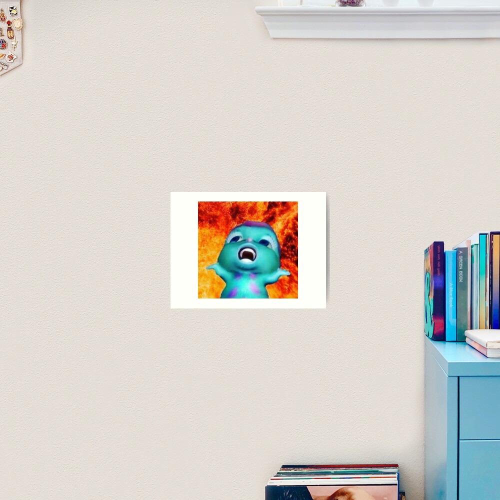 "Bibble Meme Fire" Art Board Print for Sale by annebocarroll | Redbubble