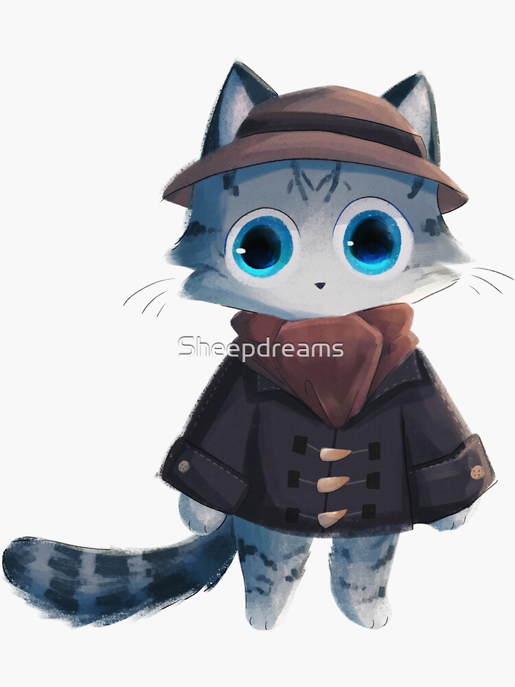 "Mac the Cat" Sticker by Sheepdreams | Redbubble
