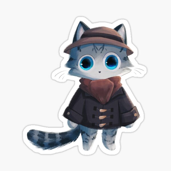 "Mac the Cat" Sticker by Sheepdreams | Redbubble