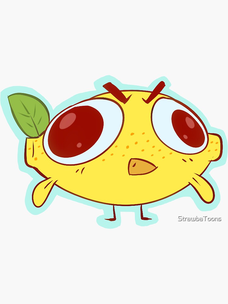 "Lemon Bird" Sticker for Sale by StrawbaToons | Redbubble