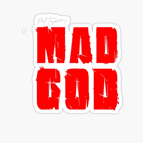 "MAD GOD SIGNATURE LOGO IN ORPHANBLOOD" Sticker for Sale by MadGod ...