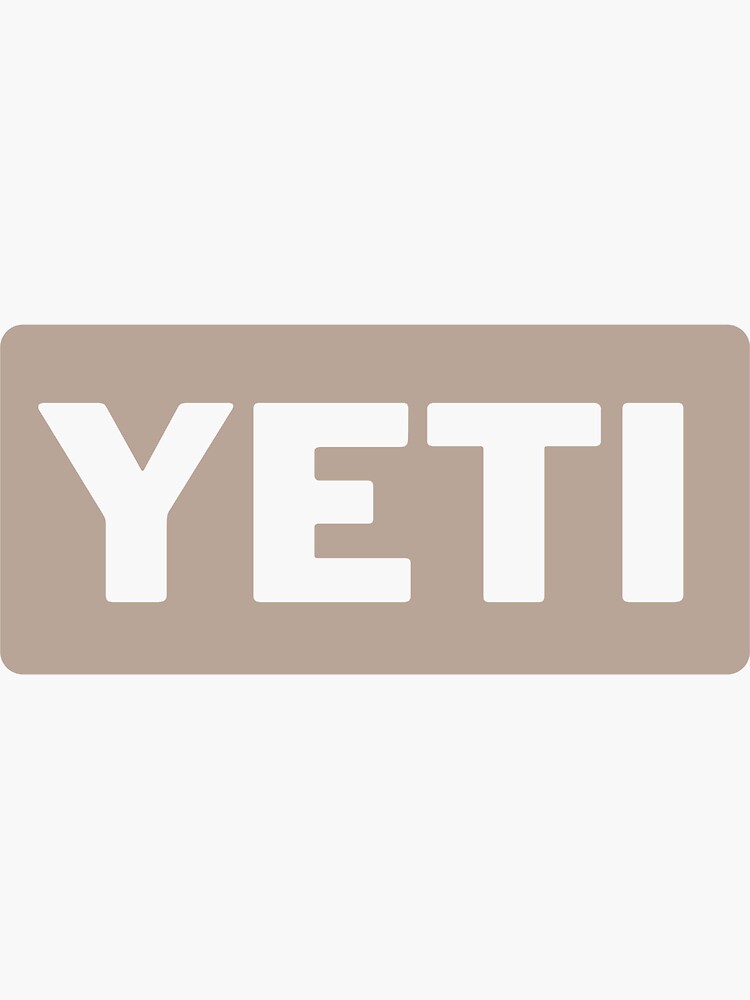 "Beige Tan Yeti Sticker" Sticker for Sale by brookehend | Redbubble