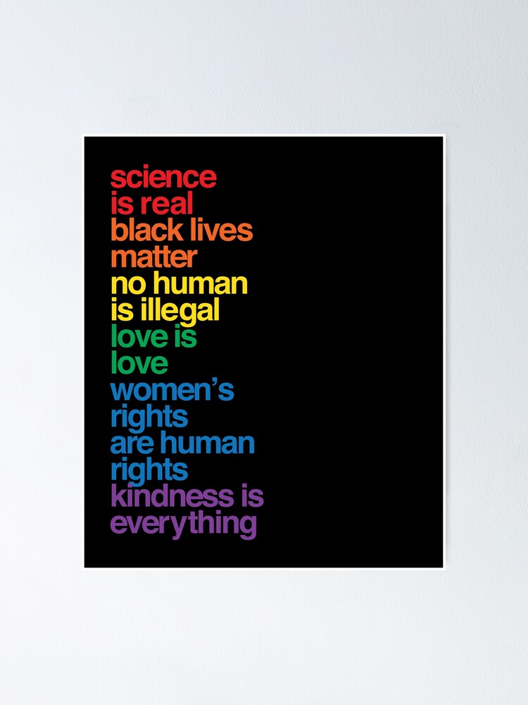 "Science is Real Black Lives Matter" Poster for Sale by BOBSMITHHHHH ...