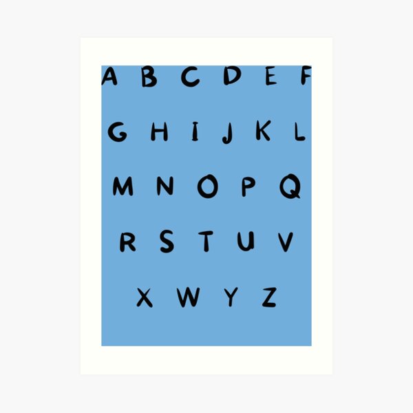 "Alphabet Letters Sticker Sheet - Capital Letters Sticker Set " Art ...