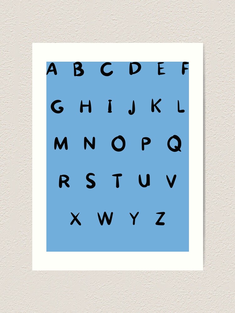 "Alphabet Letters Sticker Sheet - Capital Letters Sticker Set " Art ...