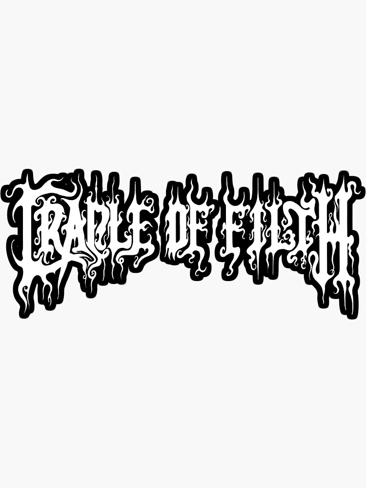 "THE Cradle of Filth English extreme metal band" Sticker for Sale by ...