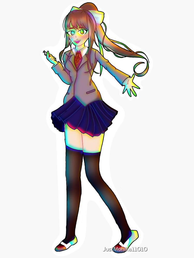 "Just Monika" Sticker for Sale by JustMonika11010 | Redbubble
