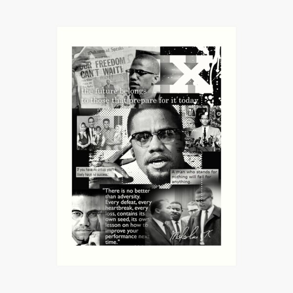 "malcom x" Art Print for Sale by redboy | Redbubble