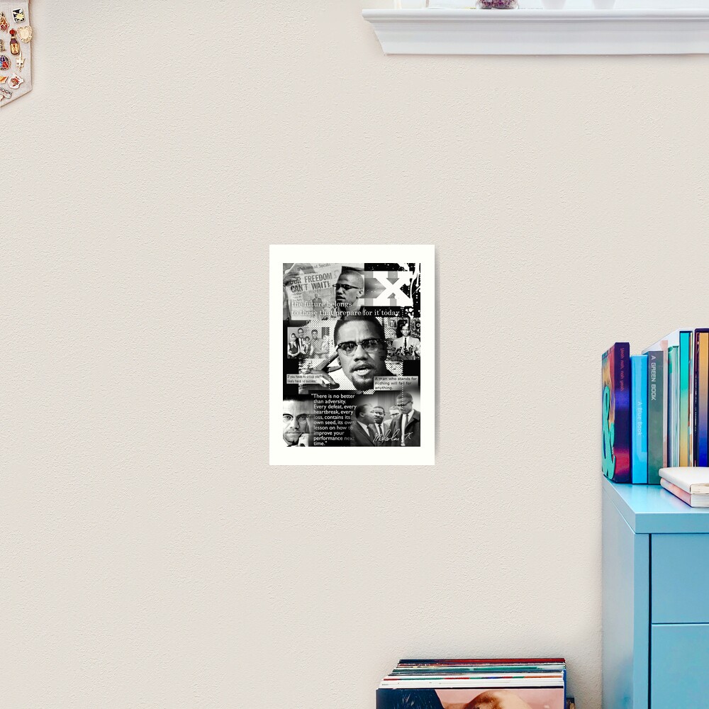 "malcom x" Art Print by redboy | Redbubble