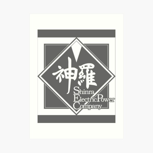 "Final Fantasy® VII Remake - Shinra Electric Power Company Logo [White ...