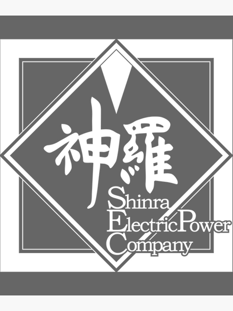 "Final Fantasy® VII Remake - Shinra Electric Power Company Logo [White ...