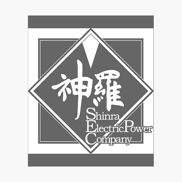 "Final Fantasy® VII Remake - Shinra Electric Power Company Logo [White ...
