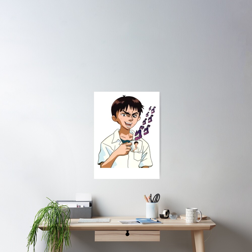 "Shinji ikari coffee comic" Poster for Sale by DANIEL6031 | Redbubble