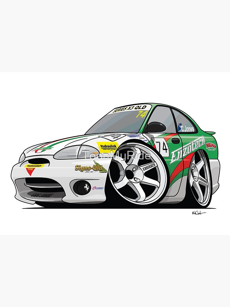 "Excel Race Car CarToon" Art Print for Sale by ToonMyRide | Redbubble