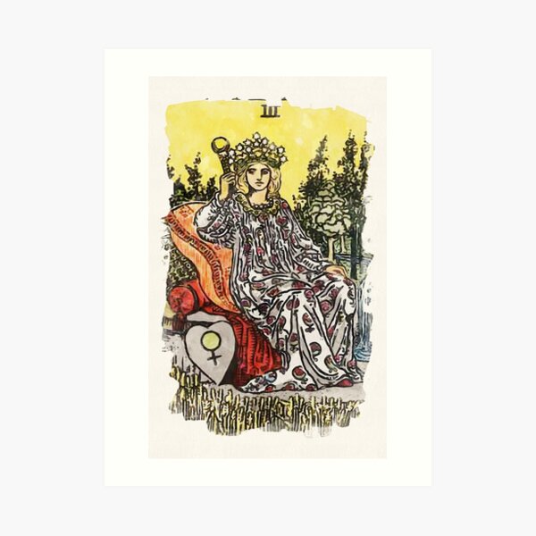 "The Empress Major Arcana Rider-Waite-Smith Tarot Card Watercolor ...
