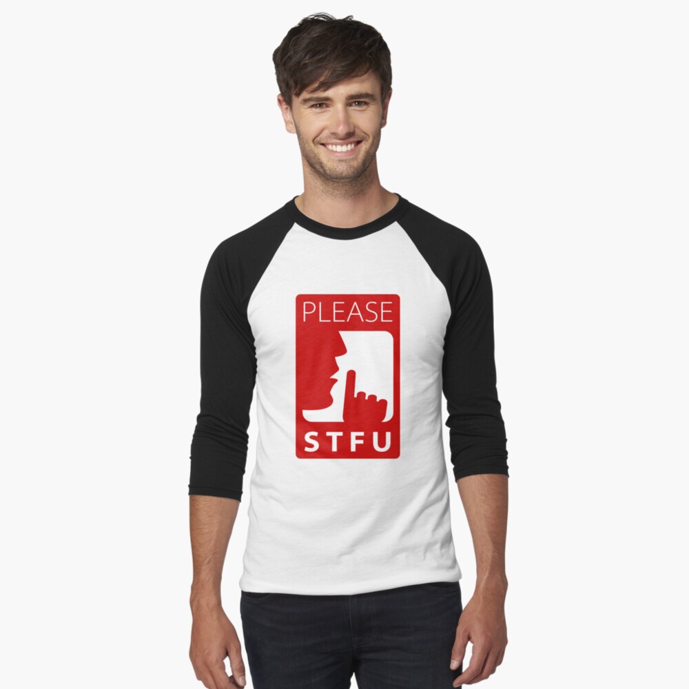 "Warning Sign - Please STFU" Poster for Sale by Clusterfudge | Redbubble