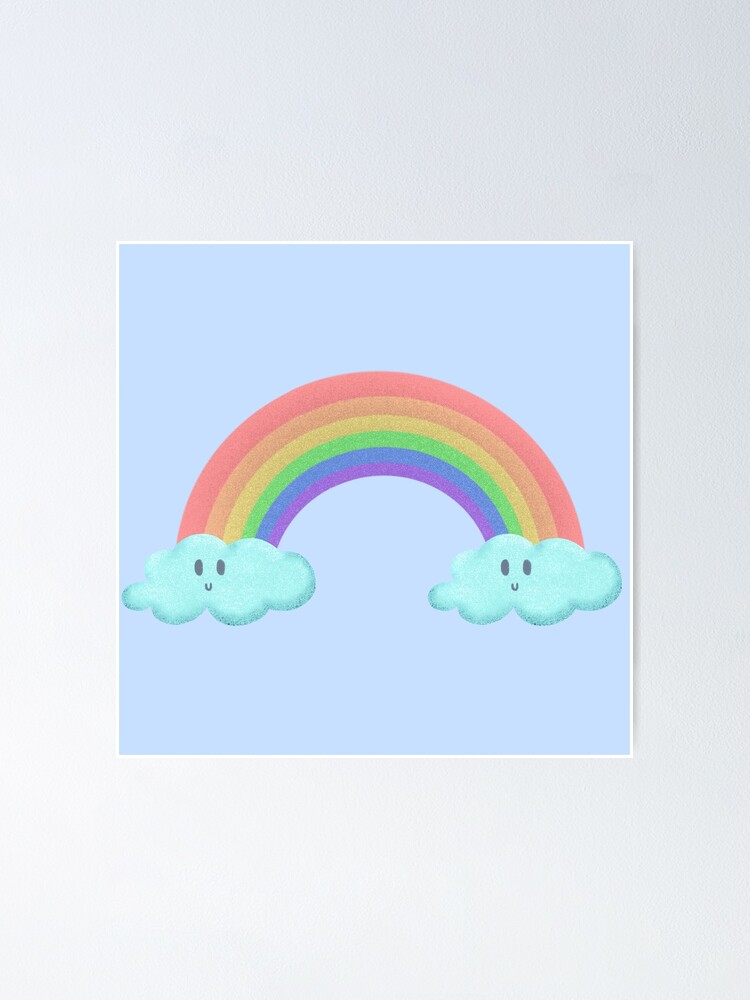 Rainbow With Clouds Lgbtq Pride Month Poster For Sale By Rhi