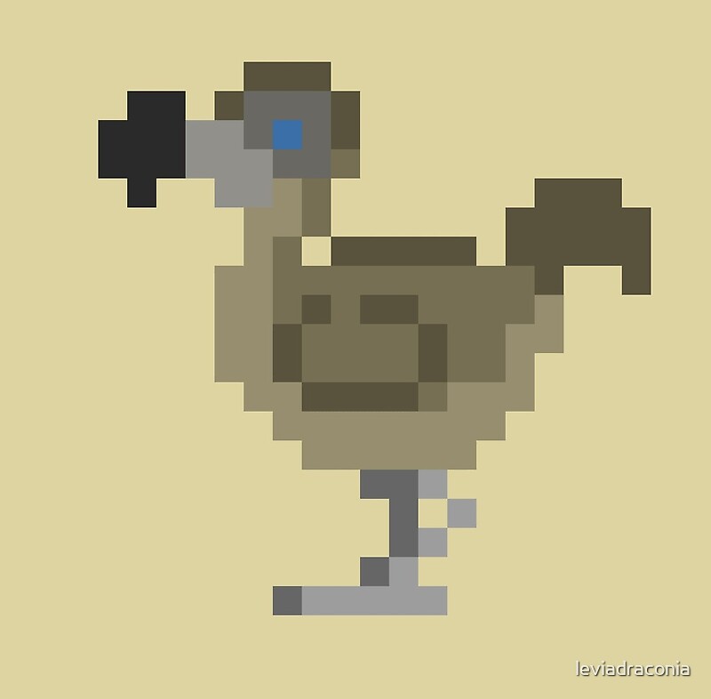 "Pixel Dodo" by leviadraconia | Redbubble