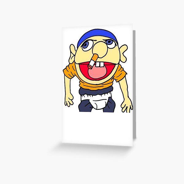 Sml Jeffy Greeting Card For Sale By Dylan751 Redbubble