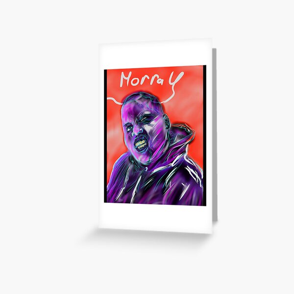 "Morray, rapper singer inspired " Greeting Card by SchmickCreation ...
