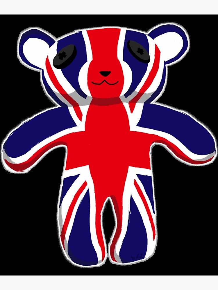 "Union Jack Teddy Bear " Poster for Sale by PhilHarwood | Redbubble