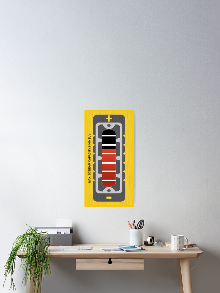 "Scream Meter" Poster for Sale by Veraukoion | Redbubble