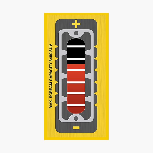 "Scream Meter" Photographic Print for Sale by Veraukoion | Redbubble